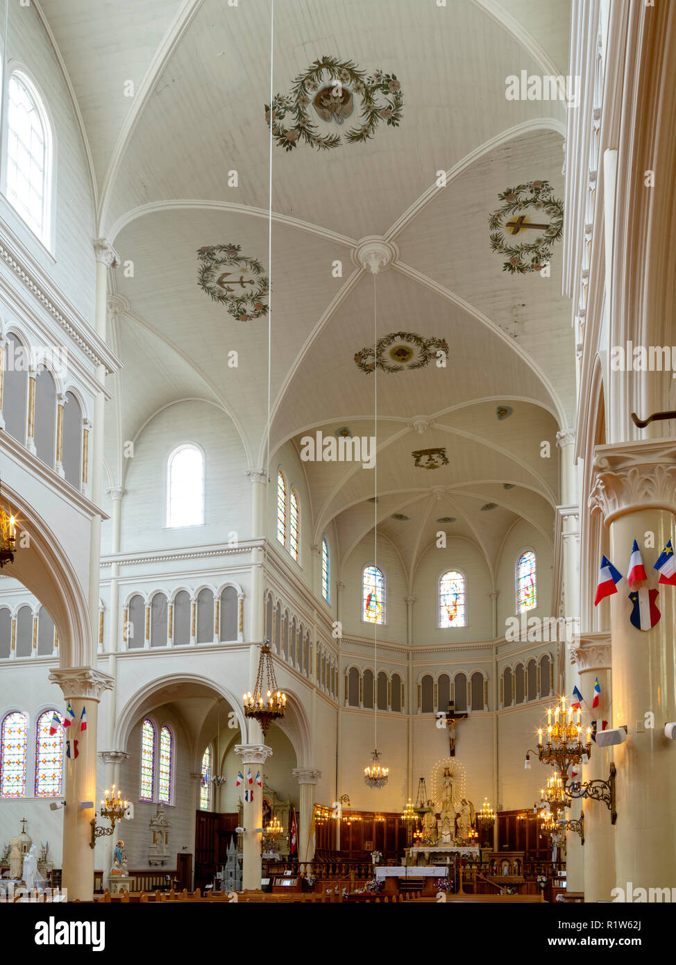 Interior view of Saint Marie Catholic Church (ƒglise Sainte-Marie ...