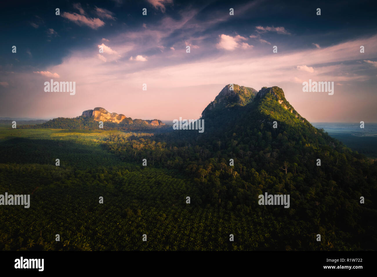 Aerial view wonderful mountain hi-res stock photography and images - Alamy