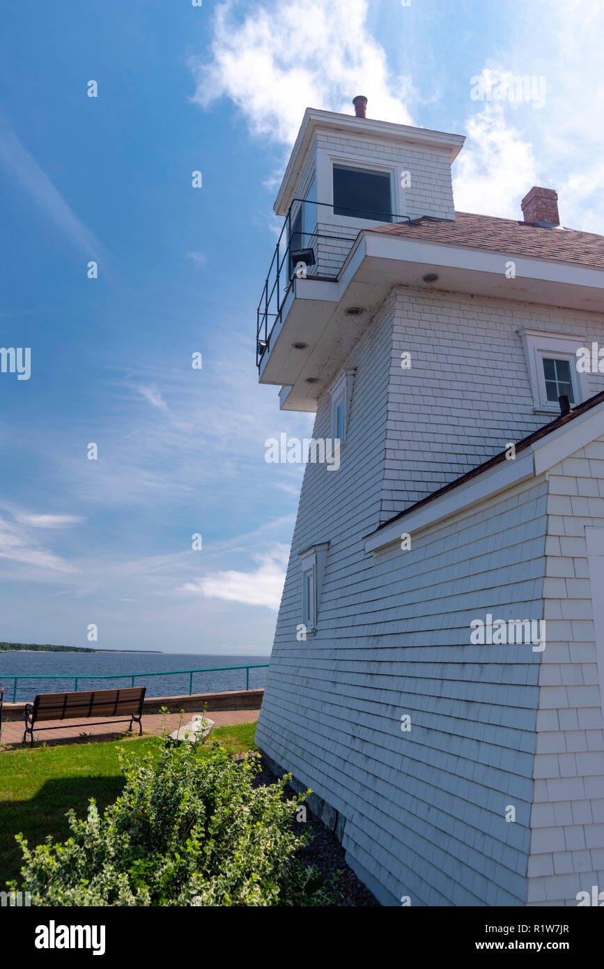 The famous Fort Point Lighthouse that overlooks and protected the ...