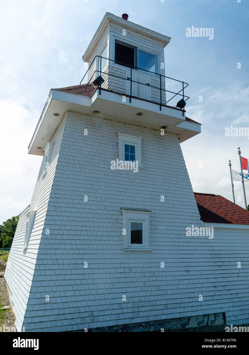 The famous Fort Point Lighthouse that overlooks and protected the ...