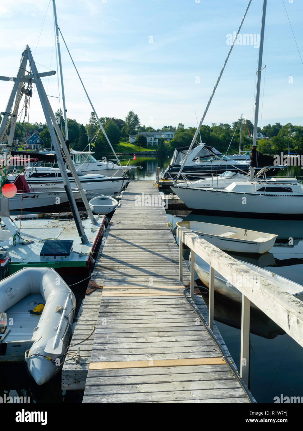 The community waterfront at Hubbards, Nova Scotia, Canada Stock Photo ...