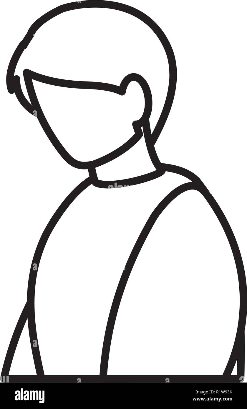 avatar man over white background, vector illustration Stock Vector ...