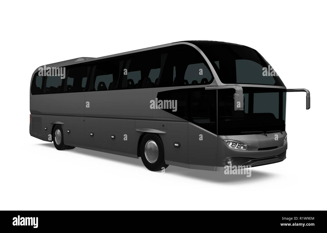 Coach Bus Isolated Stock Photo - Alamy