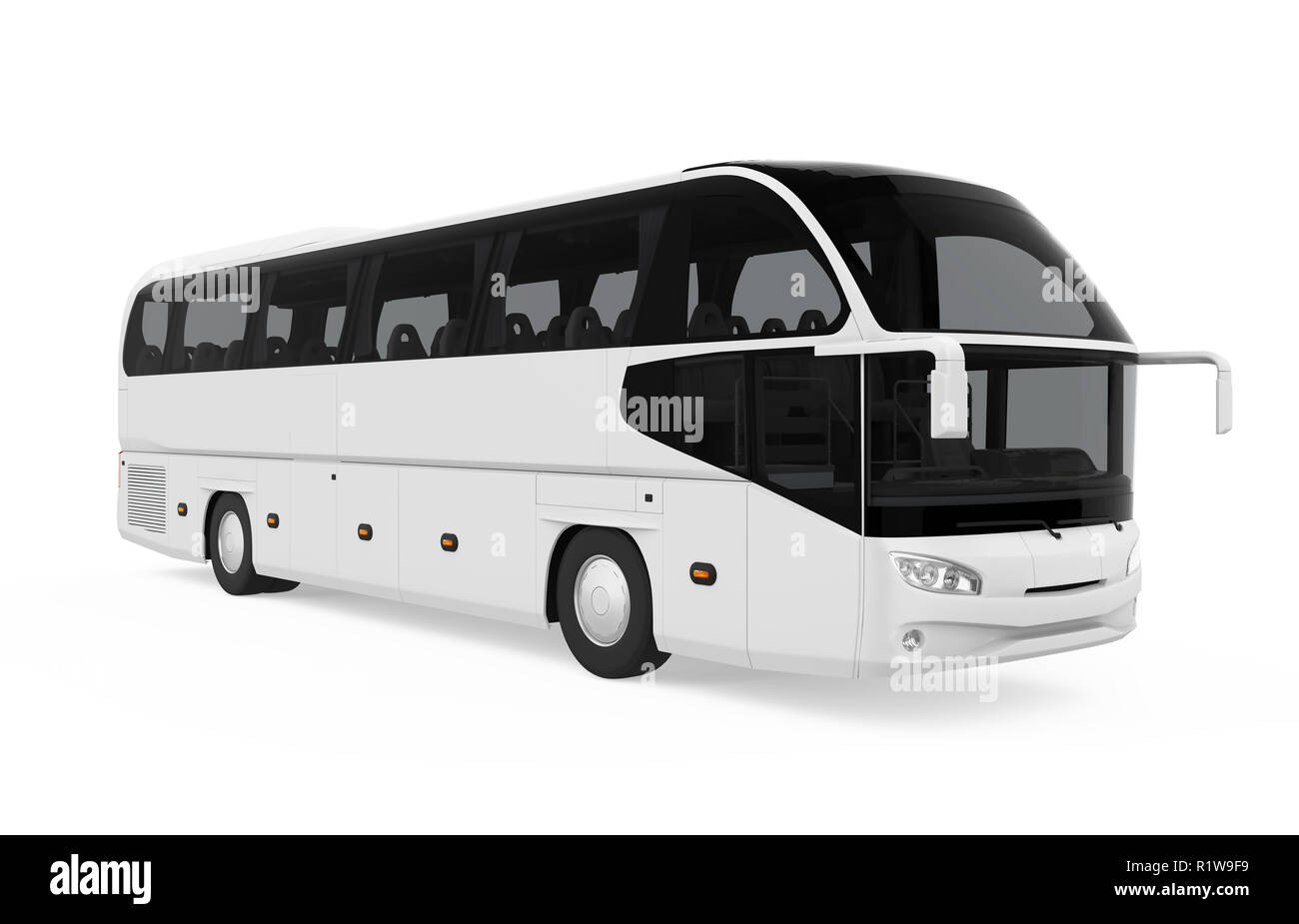 Coach Bus Isolated Stock Photo - Alamy