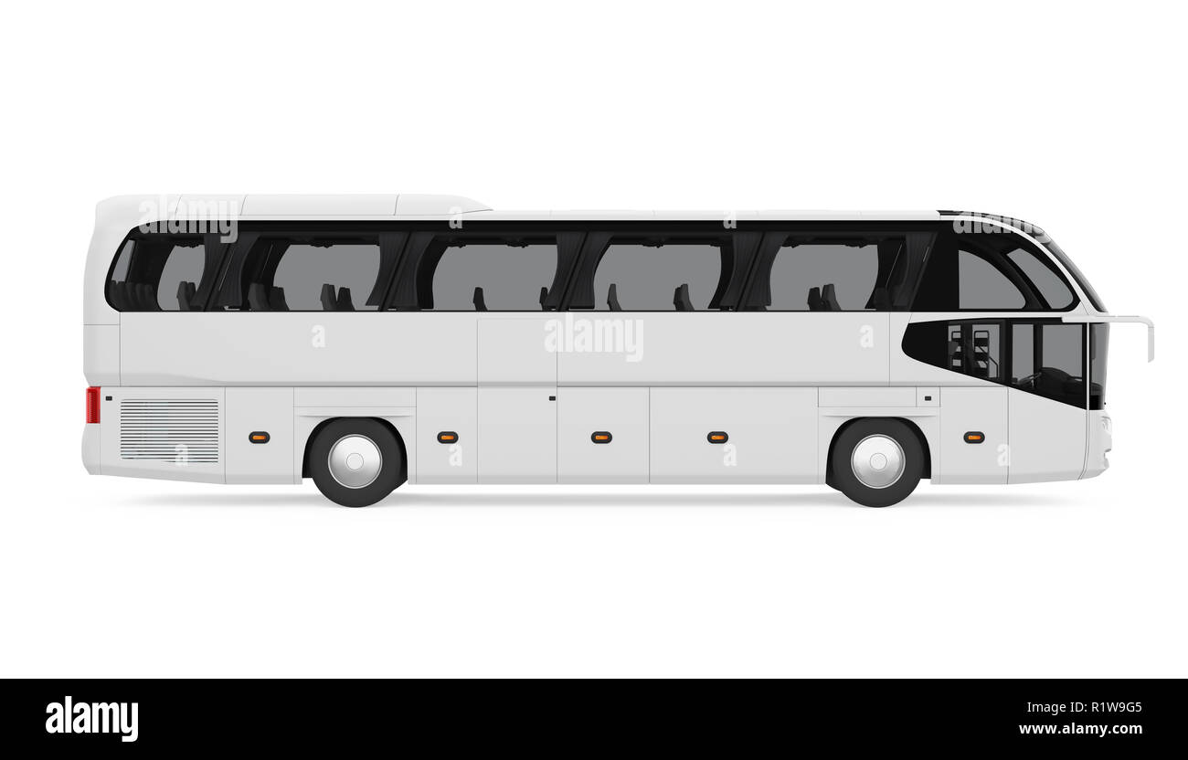 Coach Bus Isolated Stock Photo - Alamy