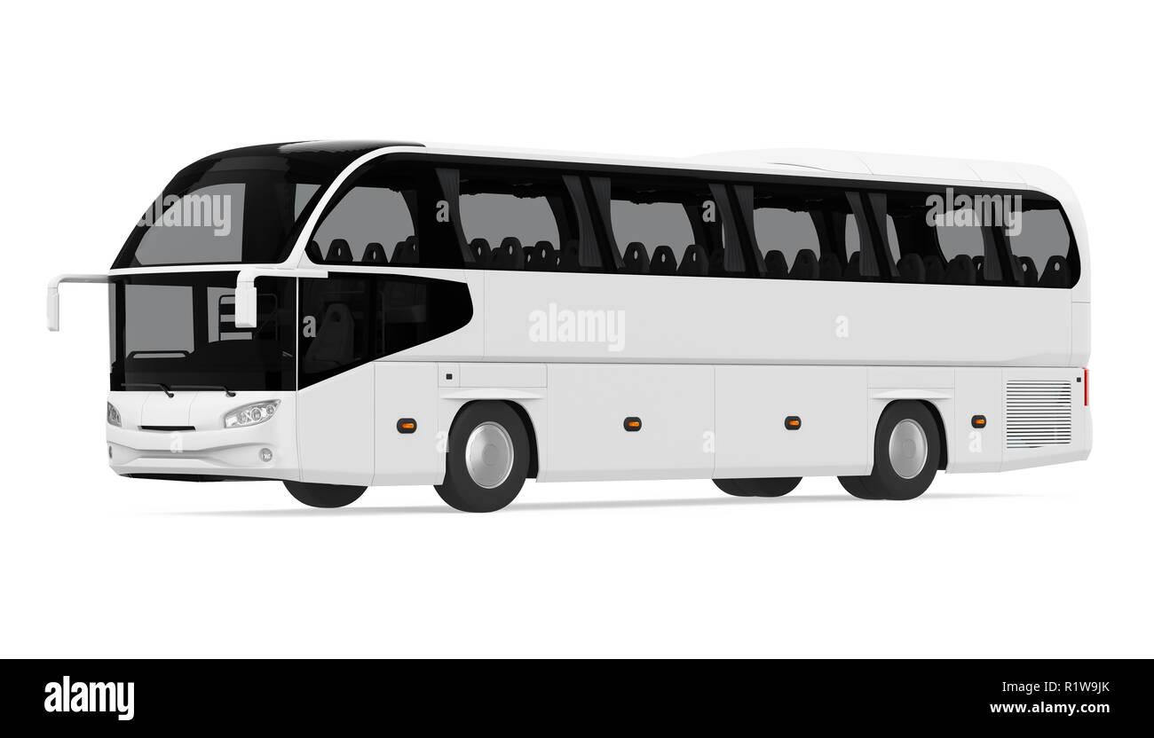 Coach Bus Isolated Stock Photo - Alamy