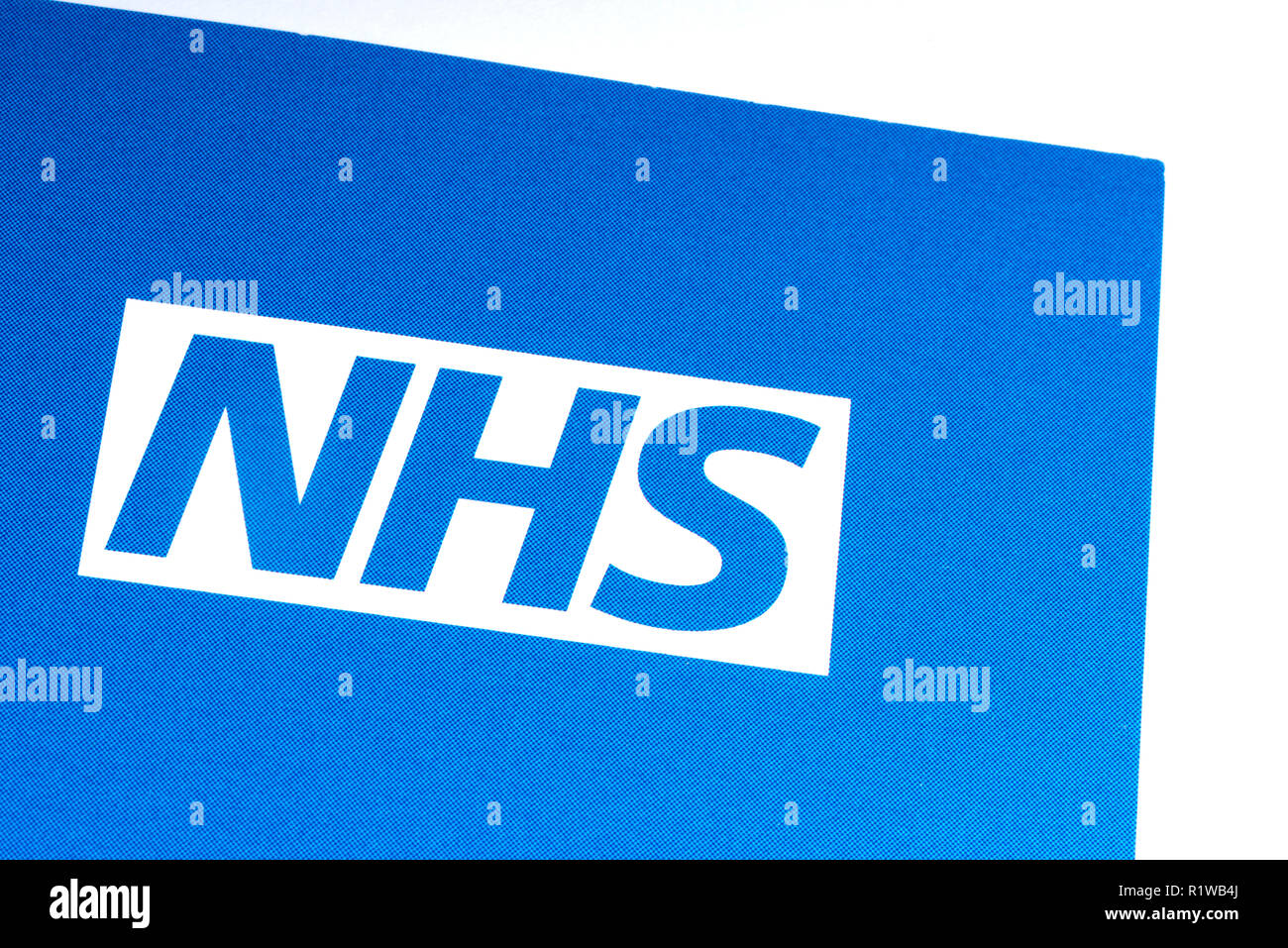 London, UK - November 14th 2018: A close-up of the NHS - National ...