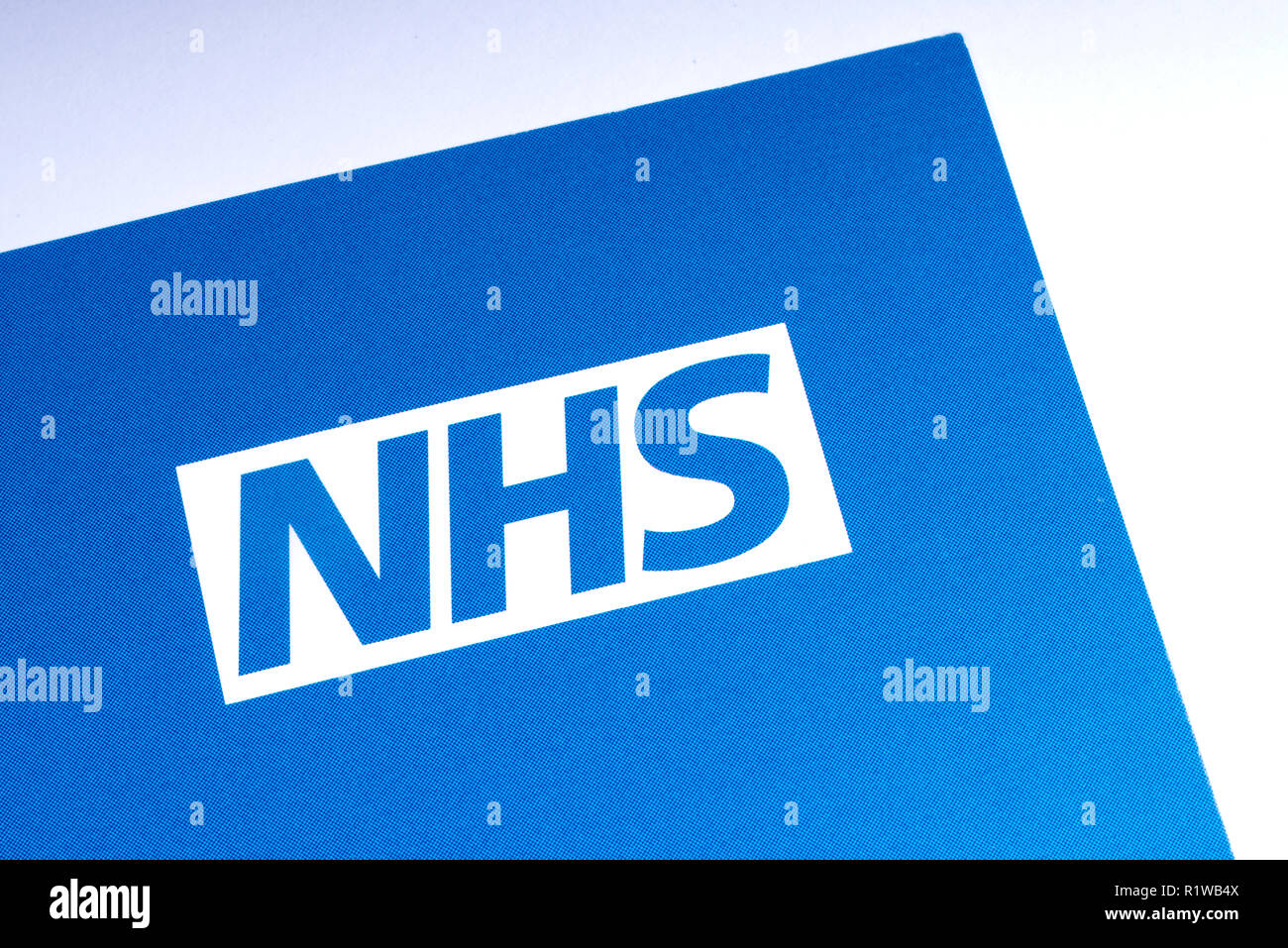 London, UK - November 14th 2018: A close-up of the NHS - National ...