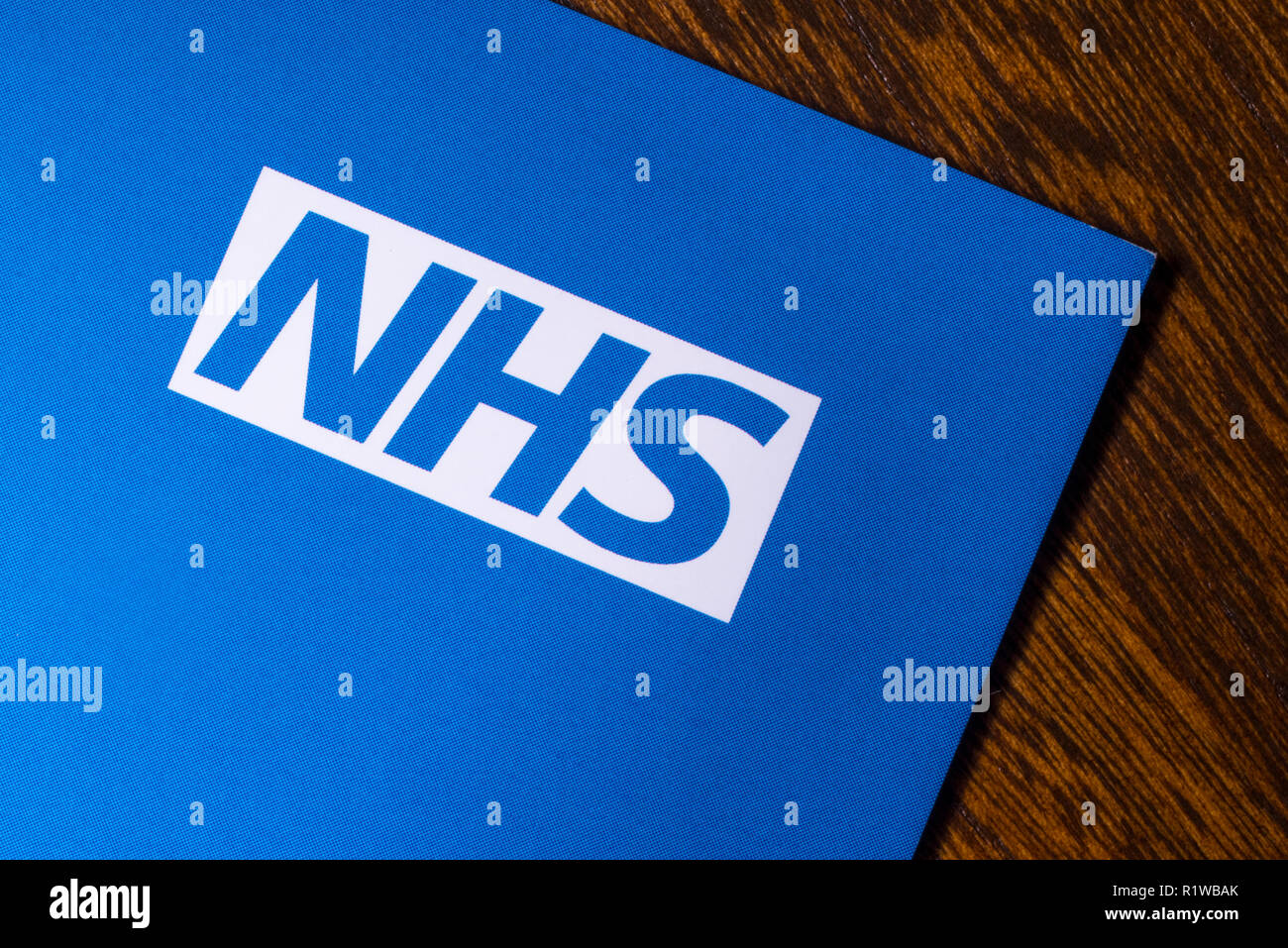 London, UK - November 14th 2018: A close-up of the NHS - National ...