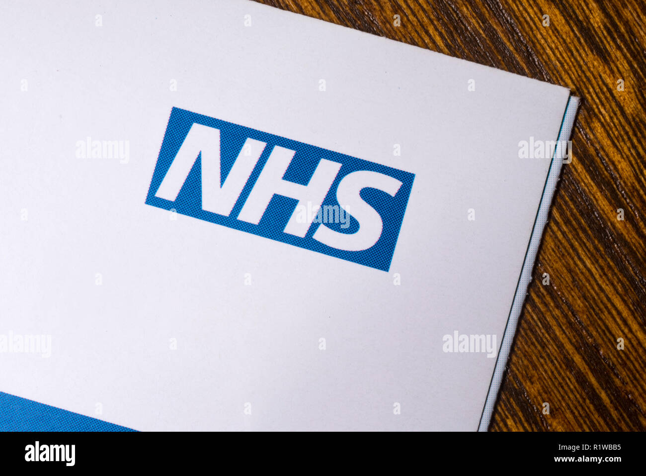 London, UK - November 14th 2018: A close-up of the NHS - National ...