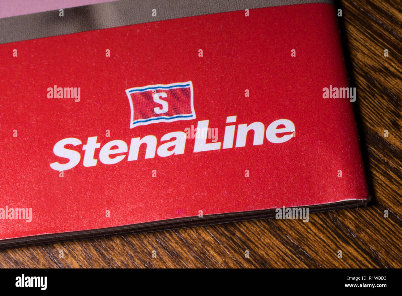 London, UK - November 14th 2018: A close-up of the Stena Line company ...