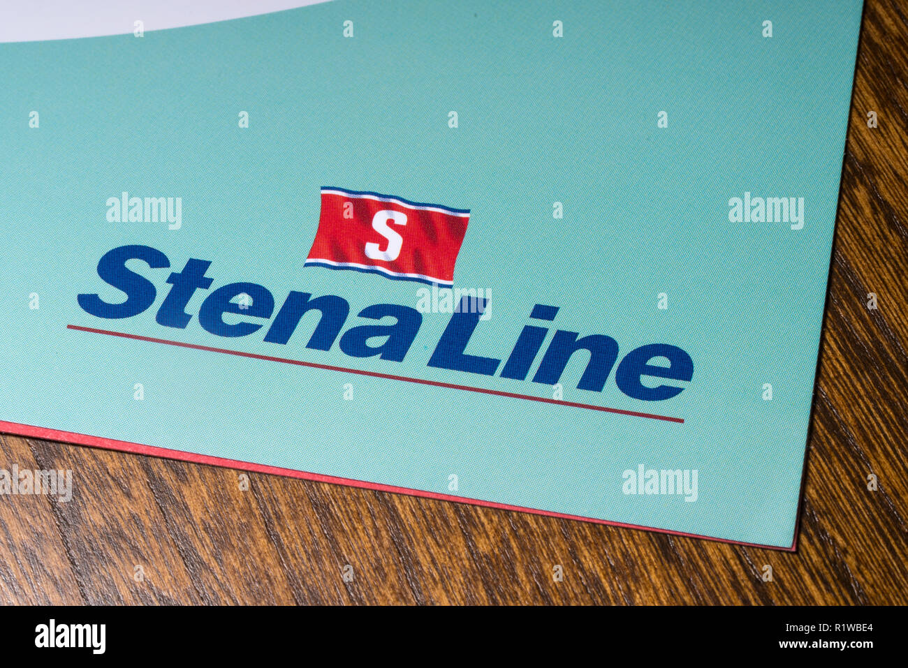 London, UK - November 14th 2018: A close-up of the Stena Line company ...