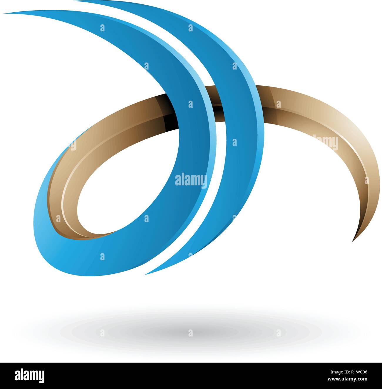 Curly letter a 3d hi-res stock photography and images - Alamy