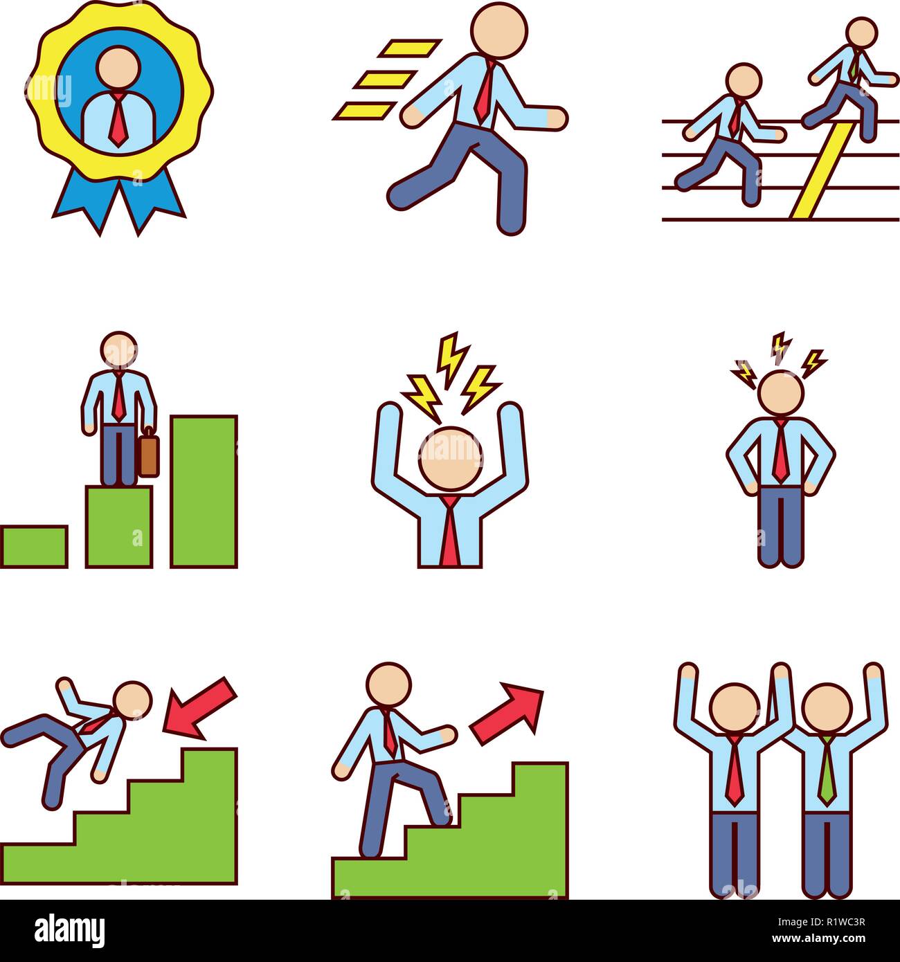 Career development business people Stock Vector Images - Alamy