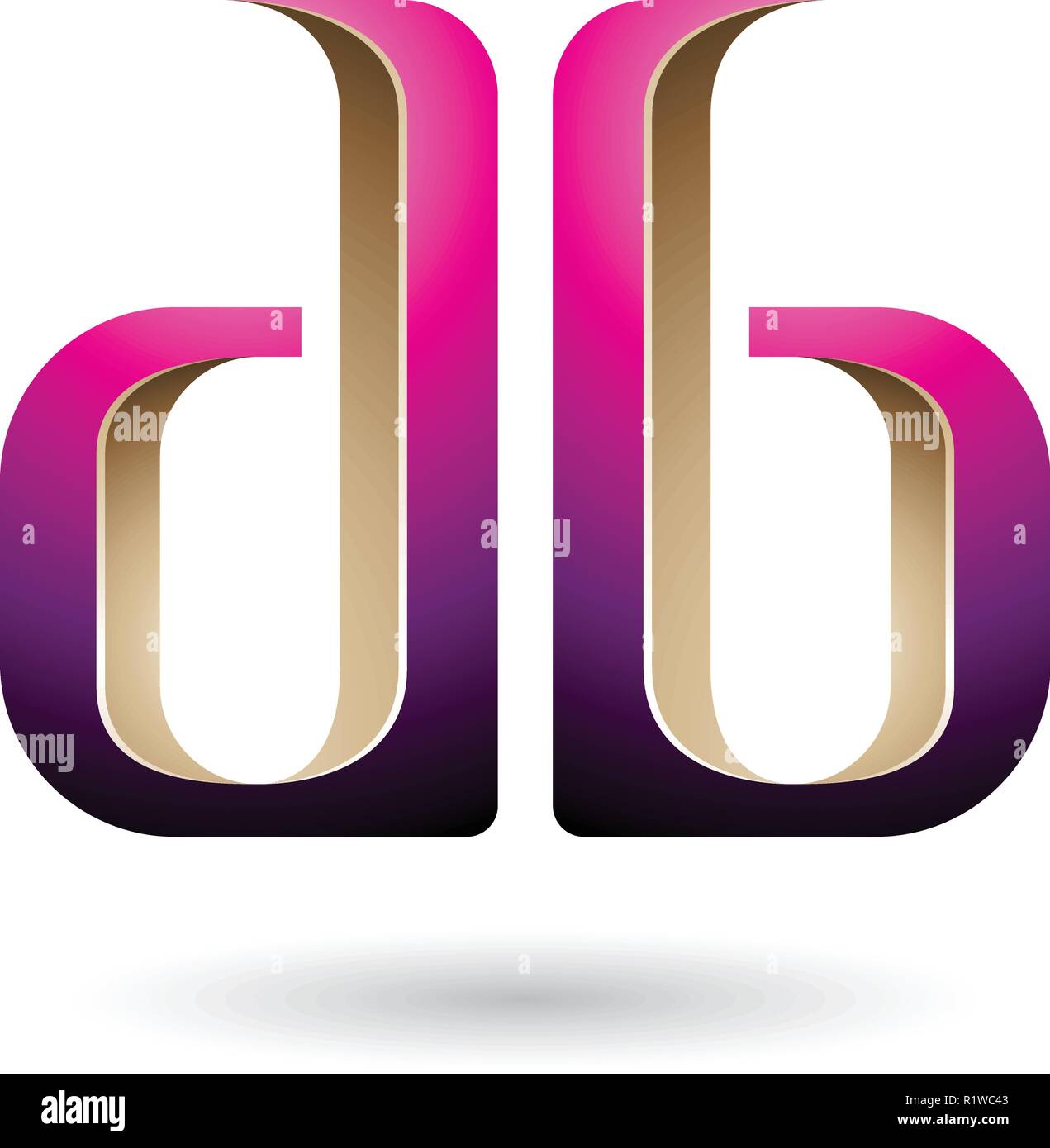 Double sided letter Stock Vector Images - Alamy