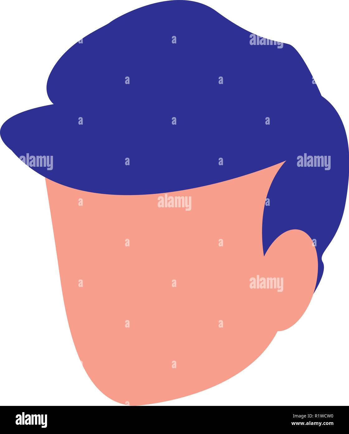 Man head design, Boy male avatar person and human theme Vector ...