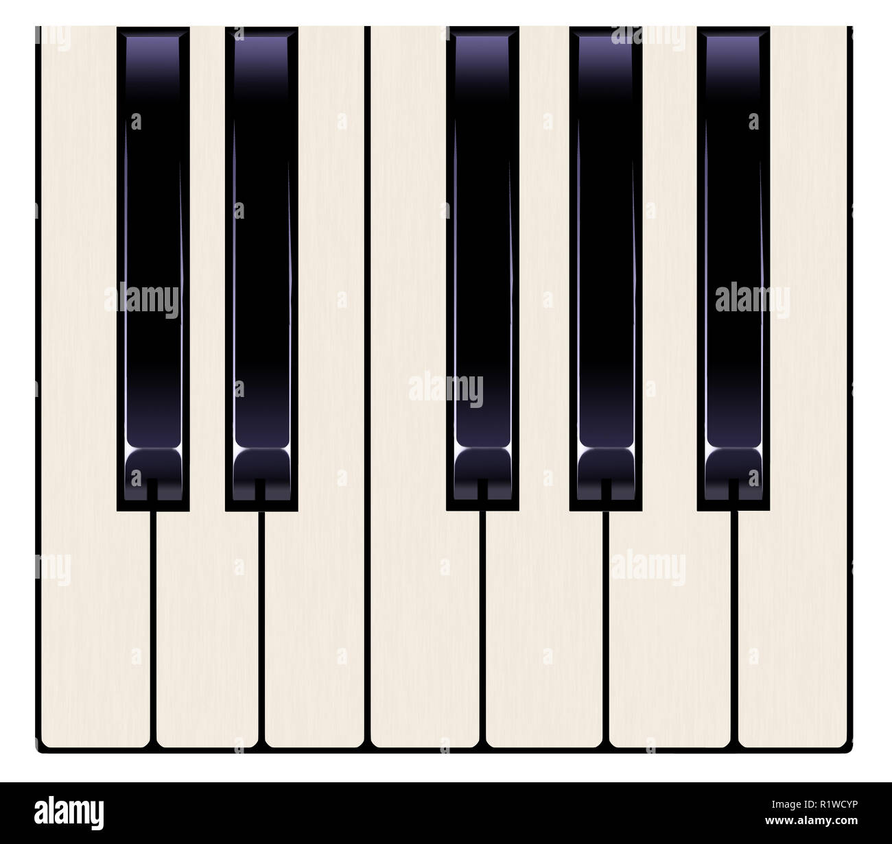 Grand piano top view Cut Out Stock Images & Pictures - Alamy
