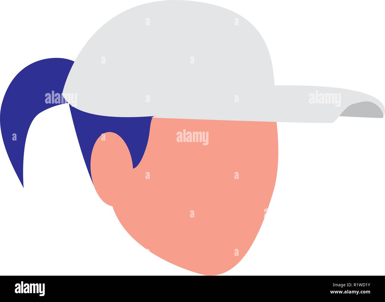Woman head design, Girl female avatar person and human theme Vector ...