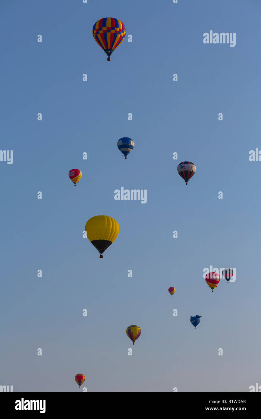 Hot air balloons, Quebec, Canada Stock Photo - Alamy