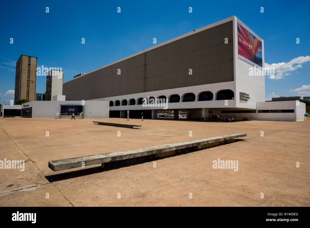 National Library, Architect Oscar Niemeyer, Brasília, Federal District ...