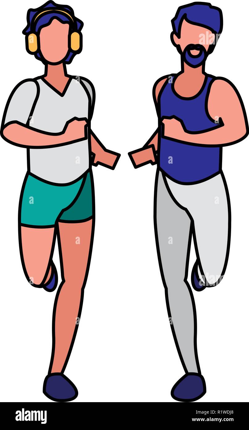 Boys running with sportswear, Gym sport bodybuilding healthy and ...