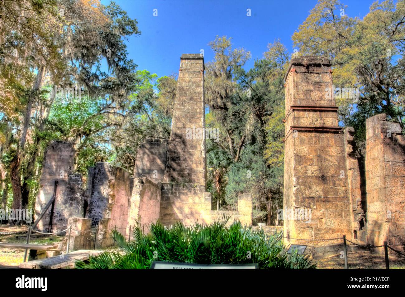 Bulow Plantation ruins, Florida Stock Photo - Alamy