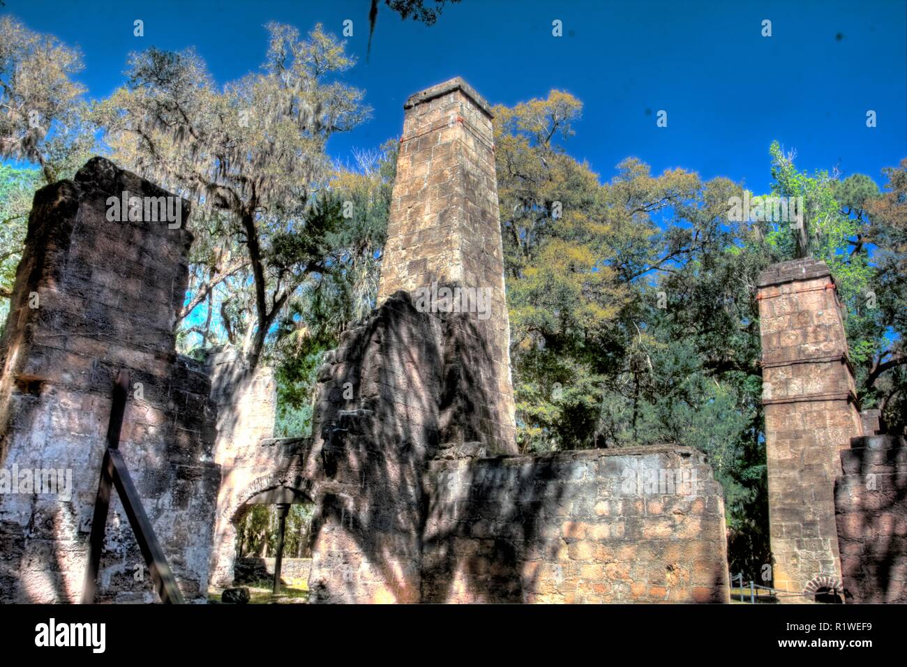Bulow Plantation ruins, Florida Stock Photo - Alamy