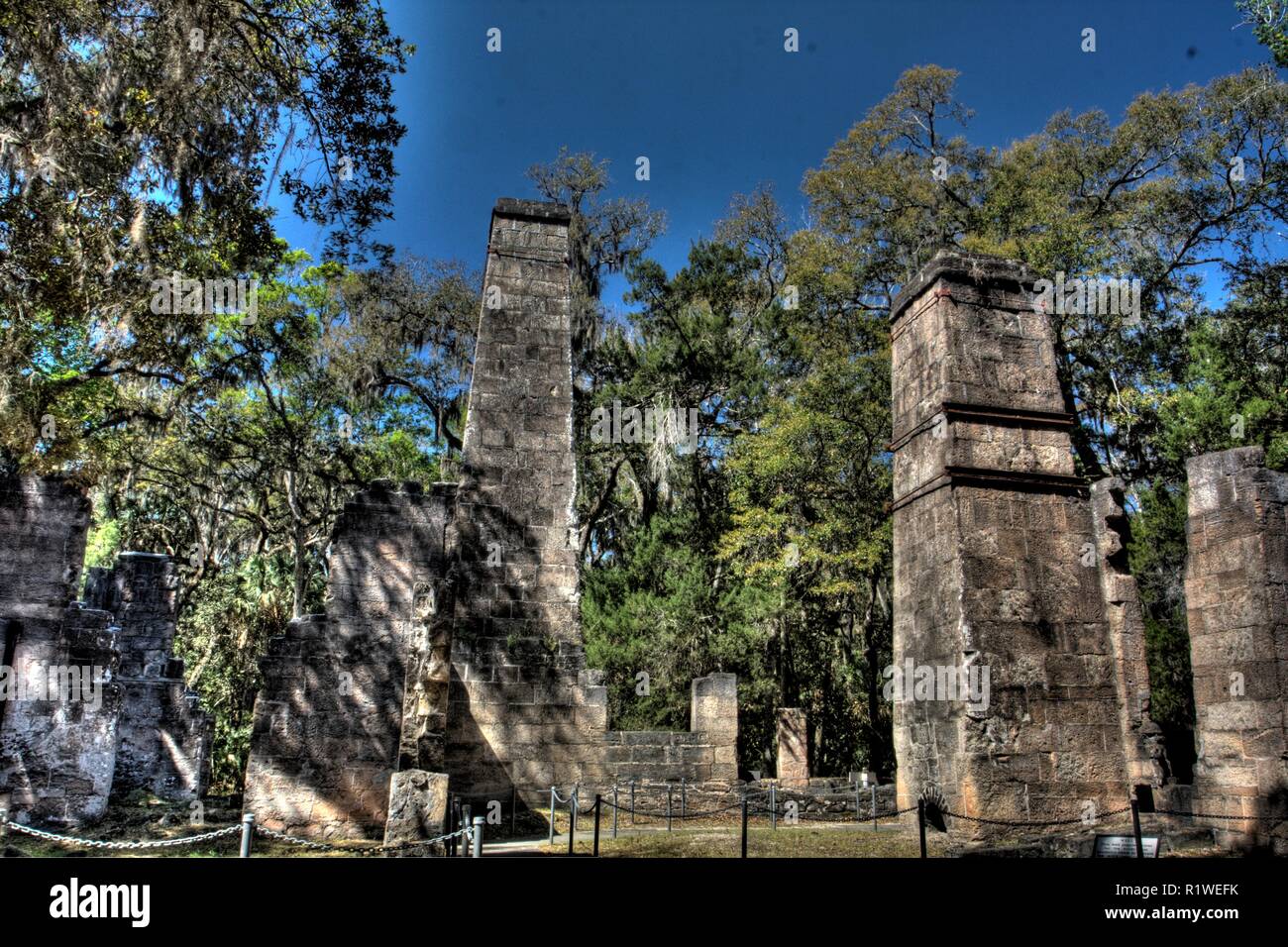Bulow Plantation ruins, Florida Stock Photo - Alamy