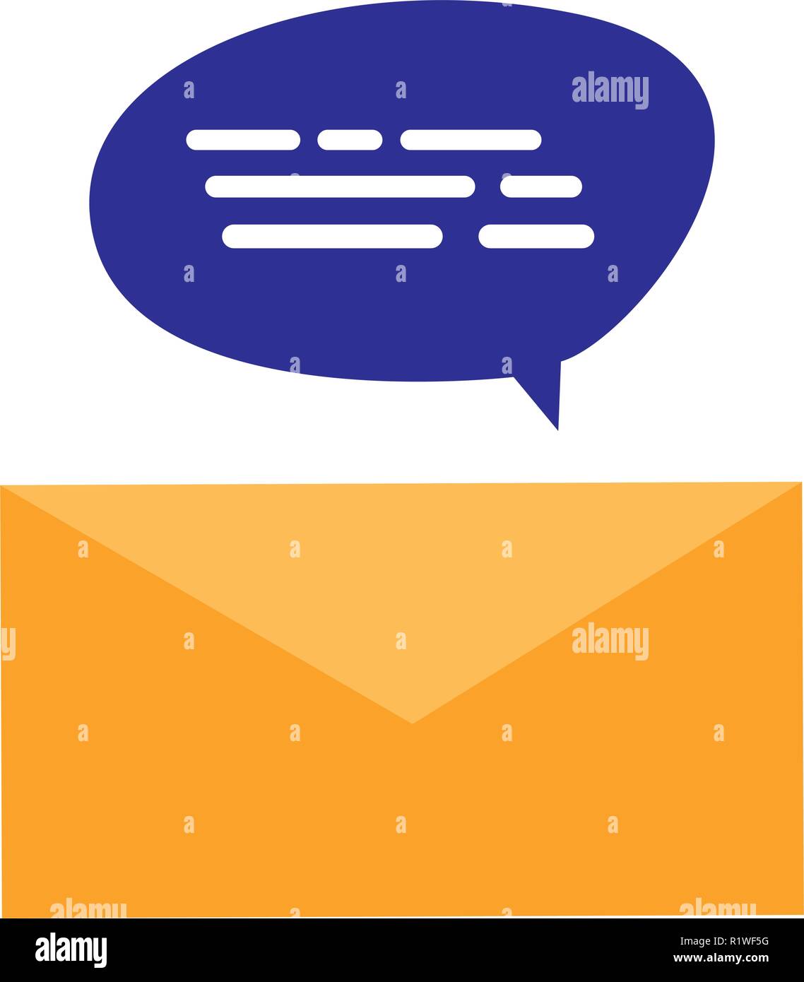 Envelope design, Concept of email mail message letter marketing card ...