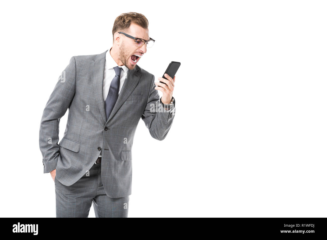 Angry talk Cut Out Stock Images & Pictures - Alamy