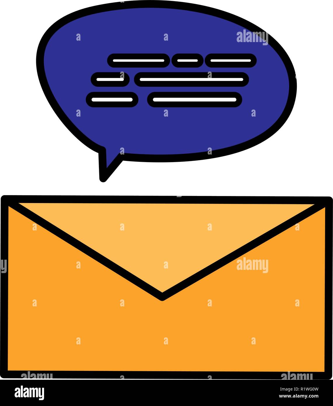 Envelope design, Concept of email mail message letter marketing card ...