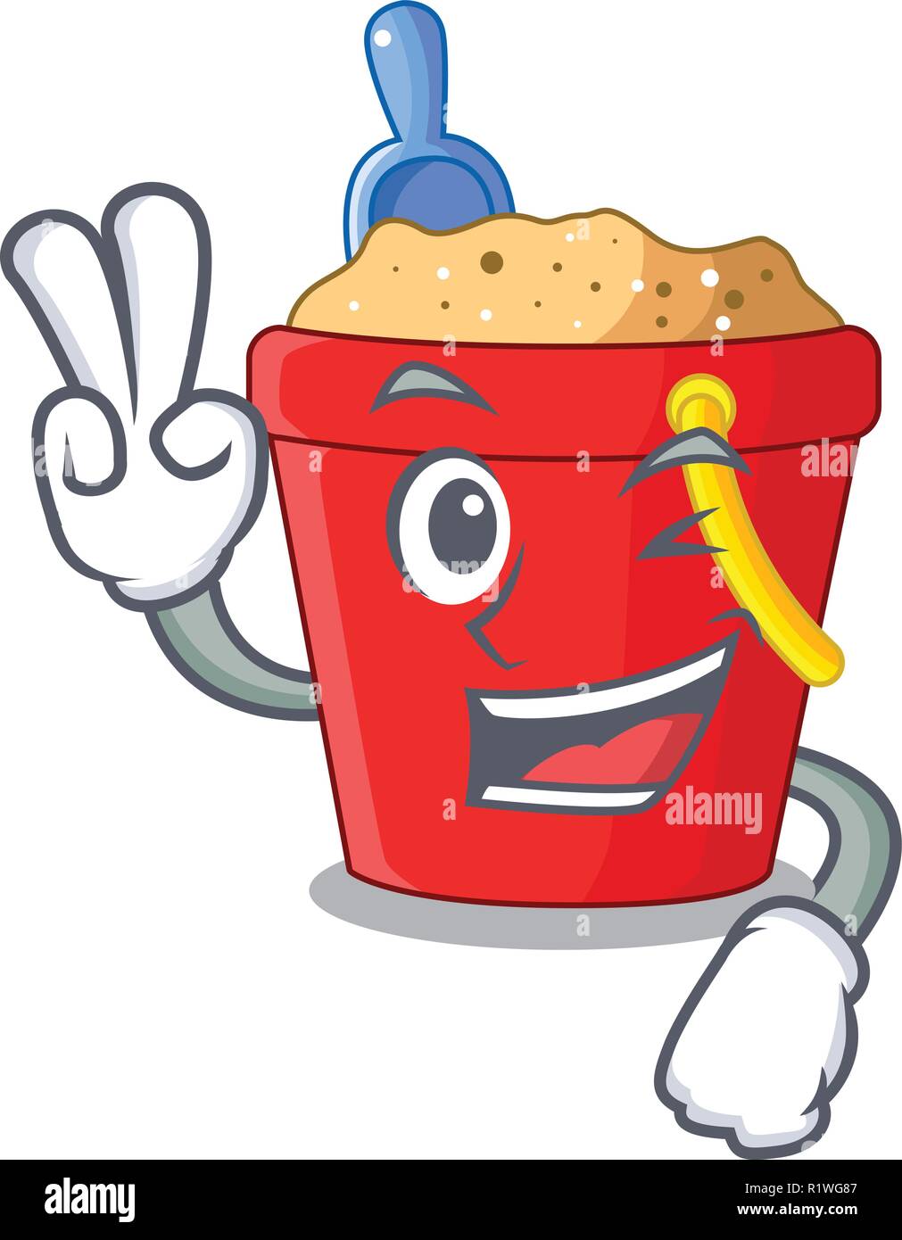 Pointing finger beach Stock Vector Images - Alamy