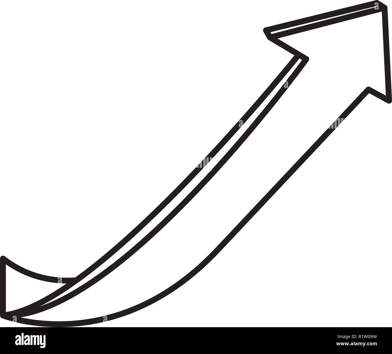 Growth arrow design, direction progress chart infographic shape and ...