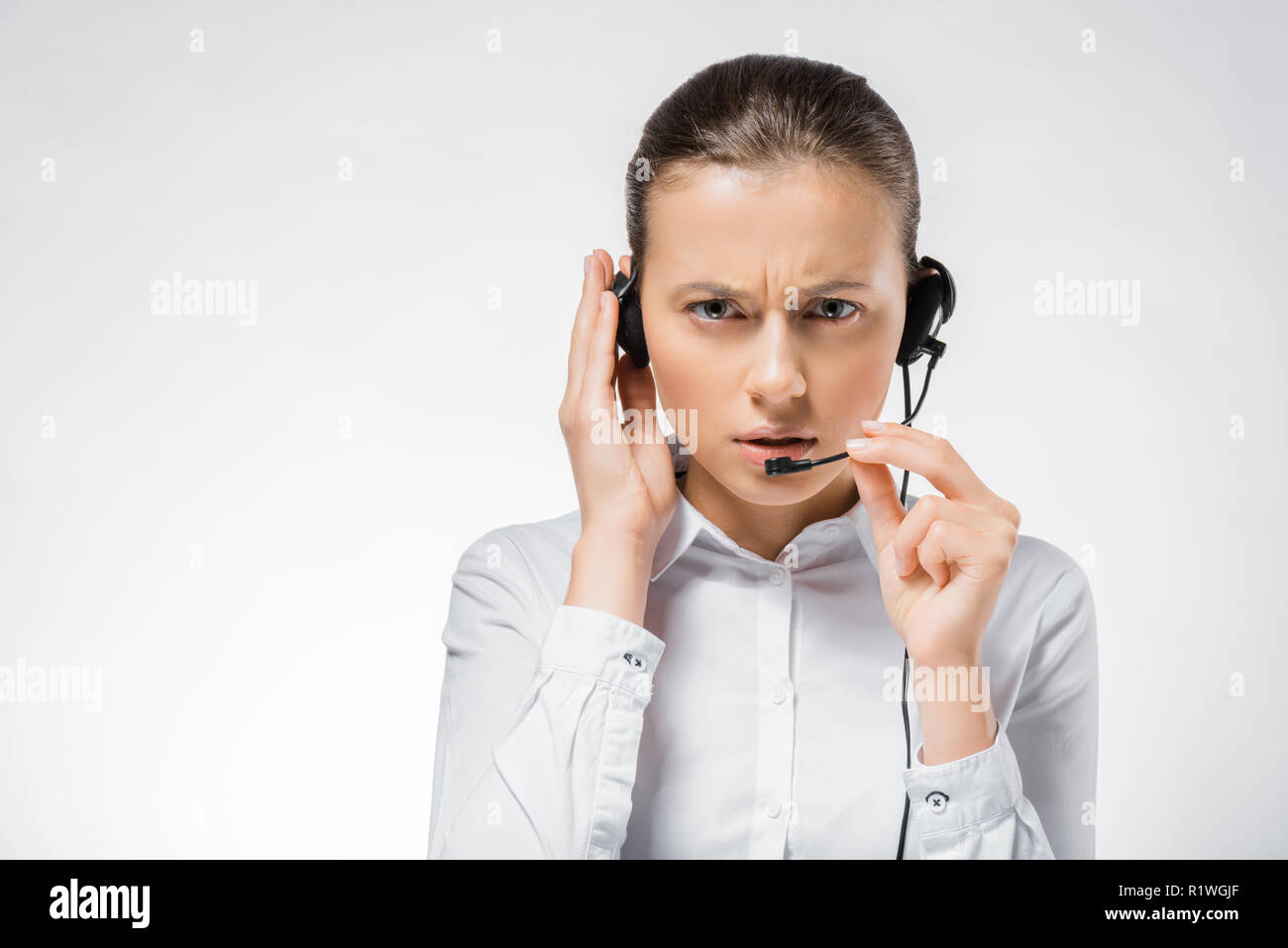 Serious operator hi-res stock photography and images - Alamy
