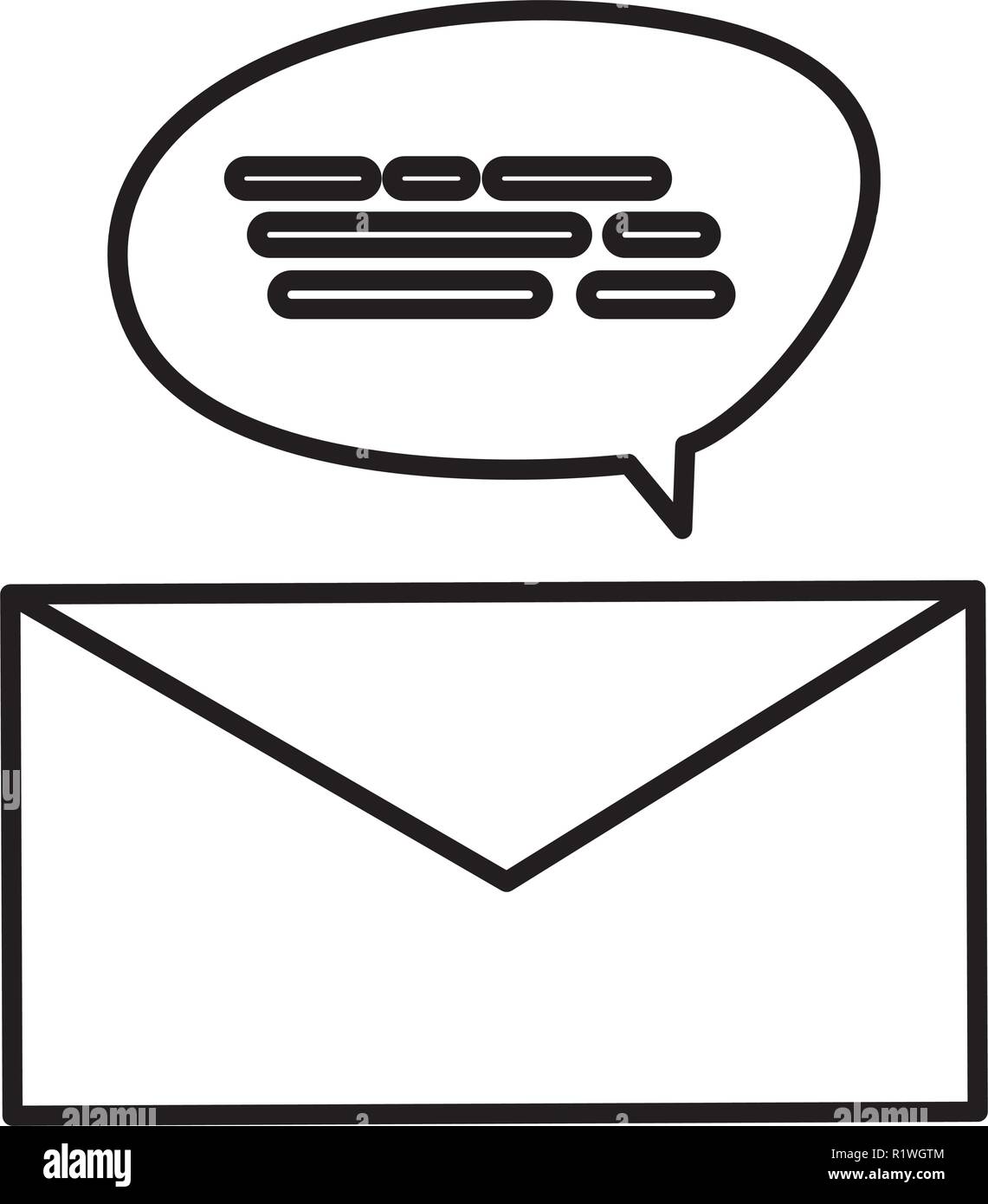 Envelope design, Concept of email mail message letter marketing card ...