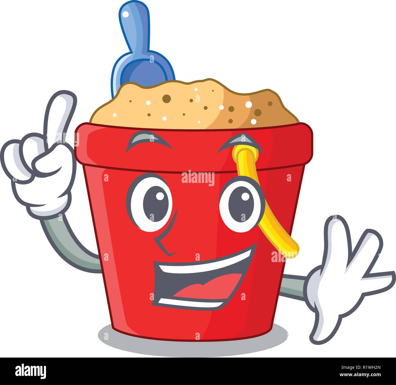 Pointing finger beach Stock Vector Images - Alamy