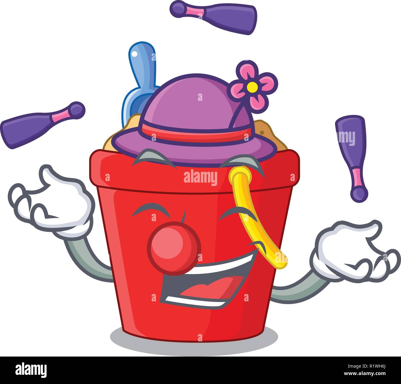 Clown bucket Stock Vector Images - Alamy
