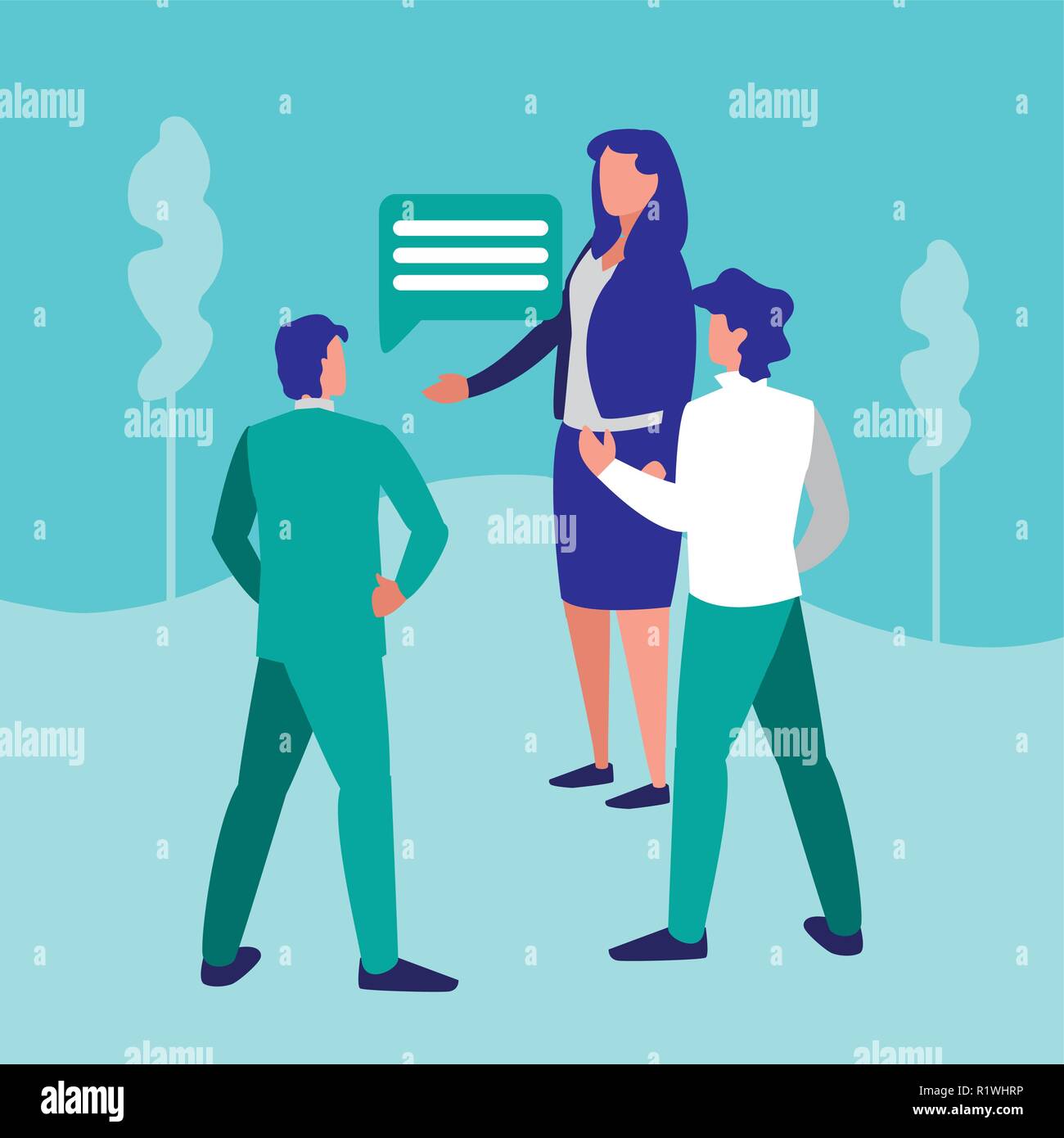 Businesspeople conversation design, Management corporate occupation and ...