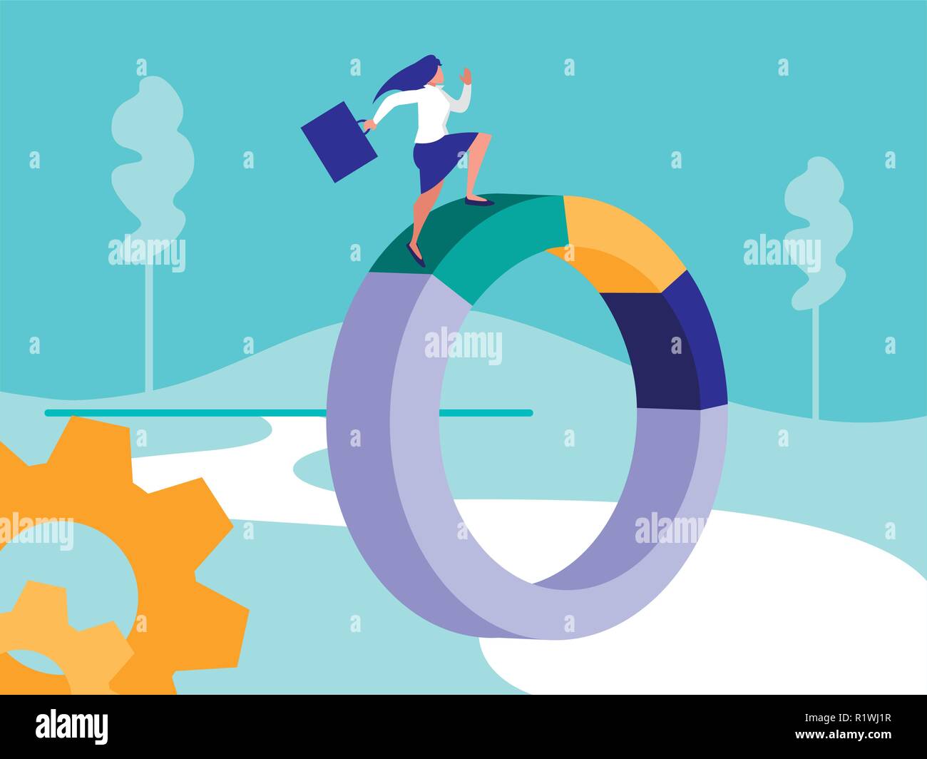 Businesswoman avatar design, Management corporate occupation and job ...