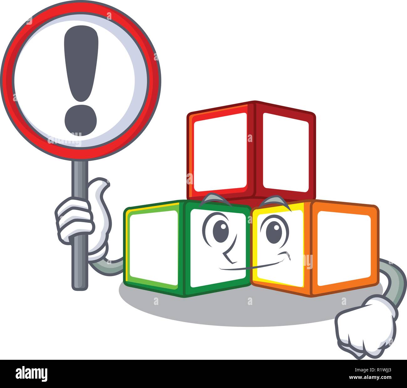 Children's building bricks vector Cut Out Stock Images & Pictures - Alamy