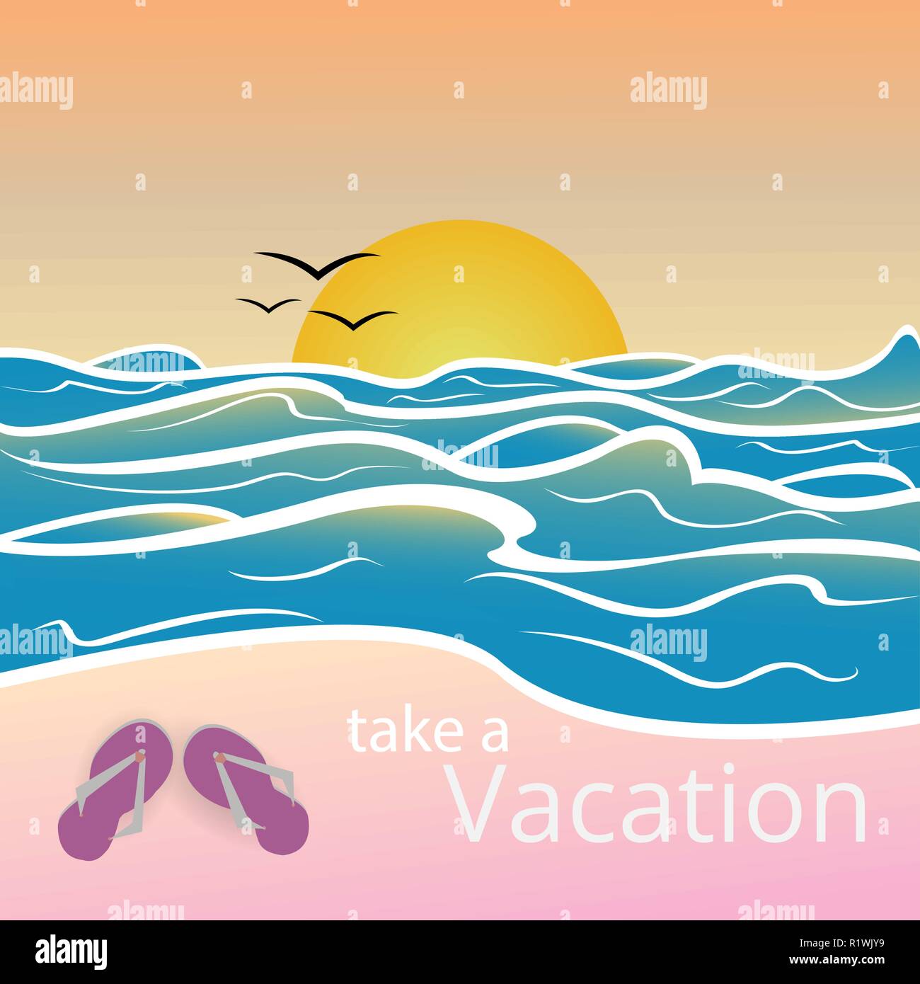 Seascape colors Stock Vector Images - Alamy