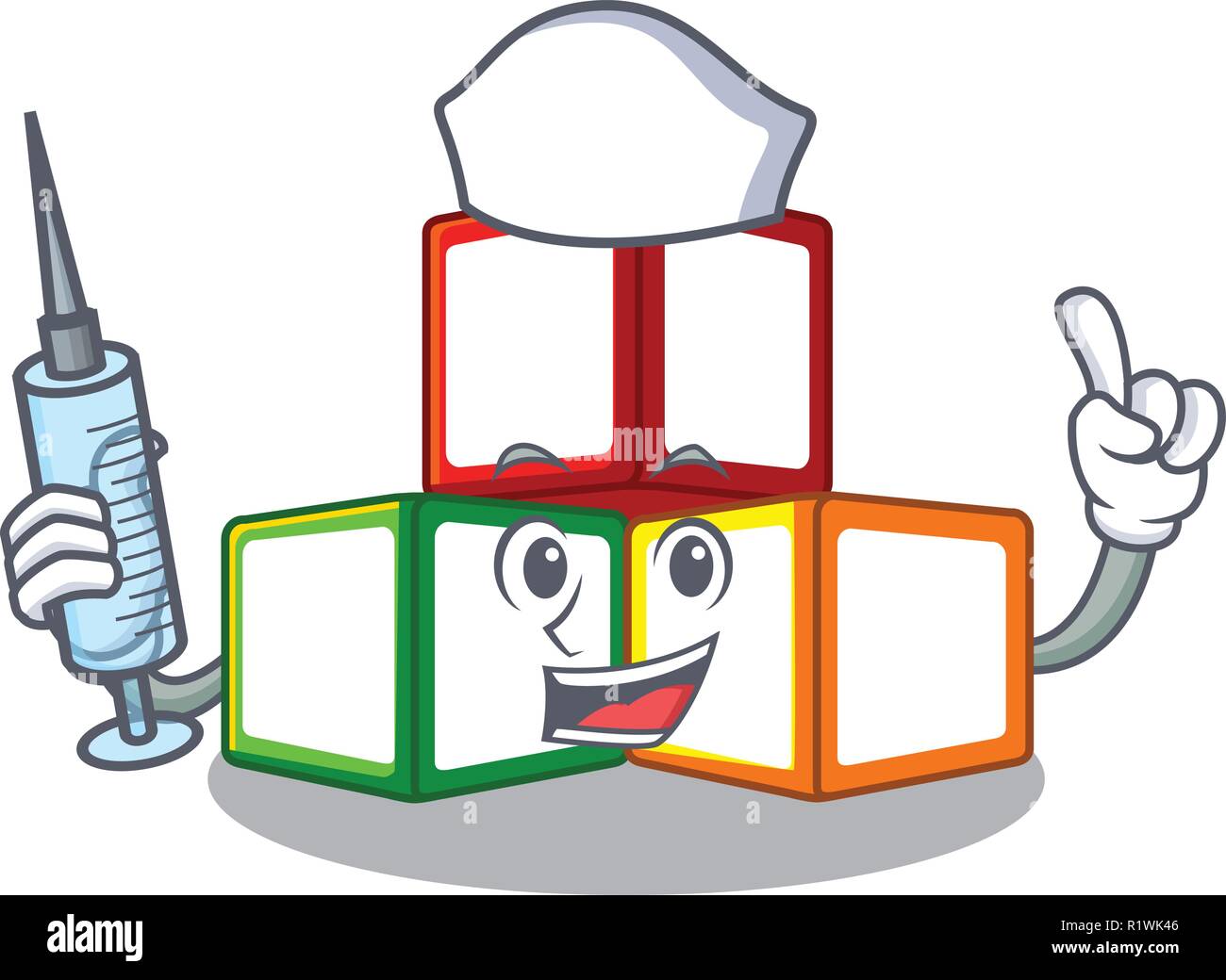 Funny cartoon doctor blank Stock Vector Images - Alamy