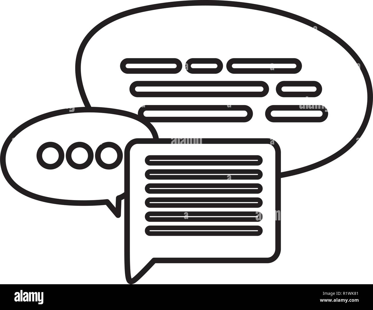 Bubble design, Concept of communication message discussion conversation ...