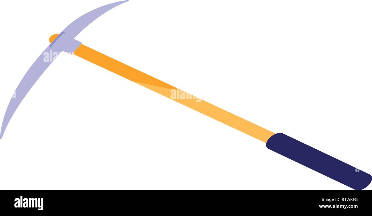 pickaxe icon over white background, vector illustration Stock Vector ...