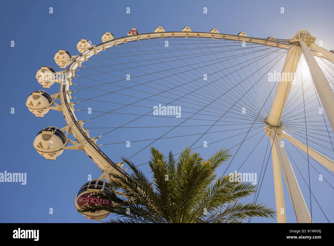 LAS VEGAS, NV, USA - September 15, 2018: Downtown, Las Vegas Strip, a ...