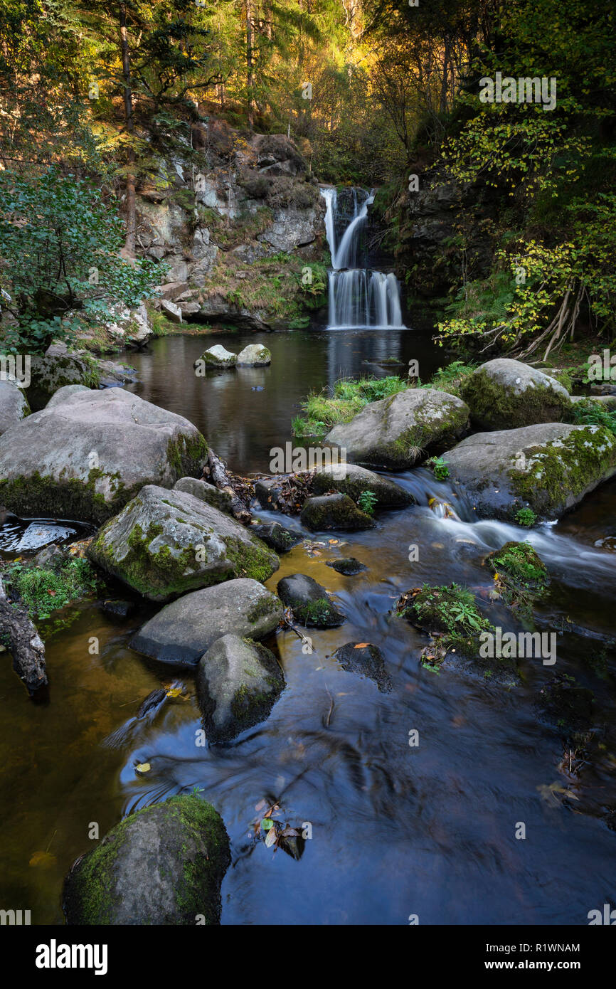 Linn Falls at Aberlour in Moray, Scotland Stock Photo - Alamy