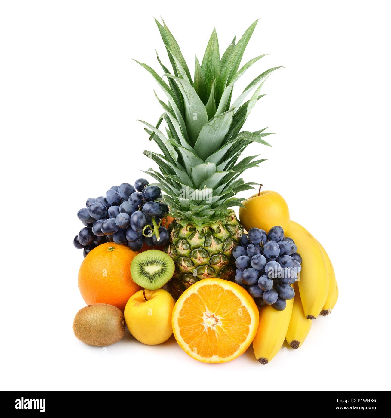 fruits isolated on white background Stock Photo - Alamy