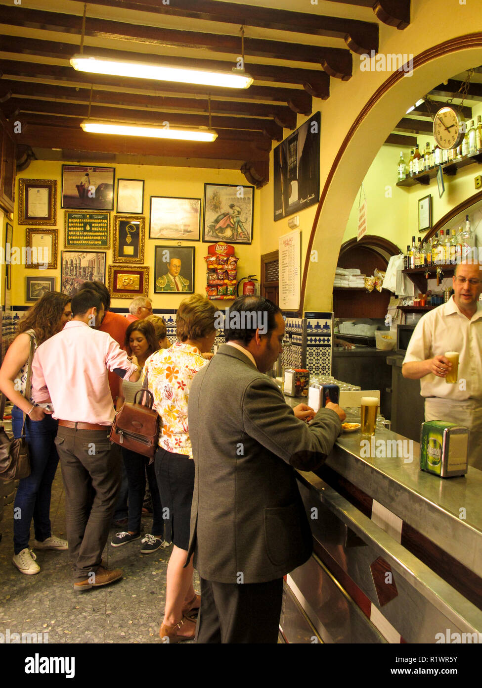 Traditional tapas bar. Sevilla. Andalusia. Spain Stock Photo - Alamy