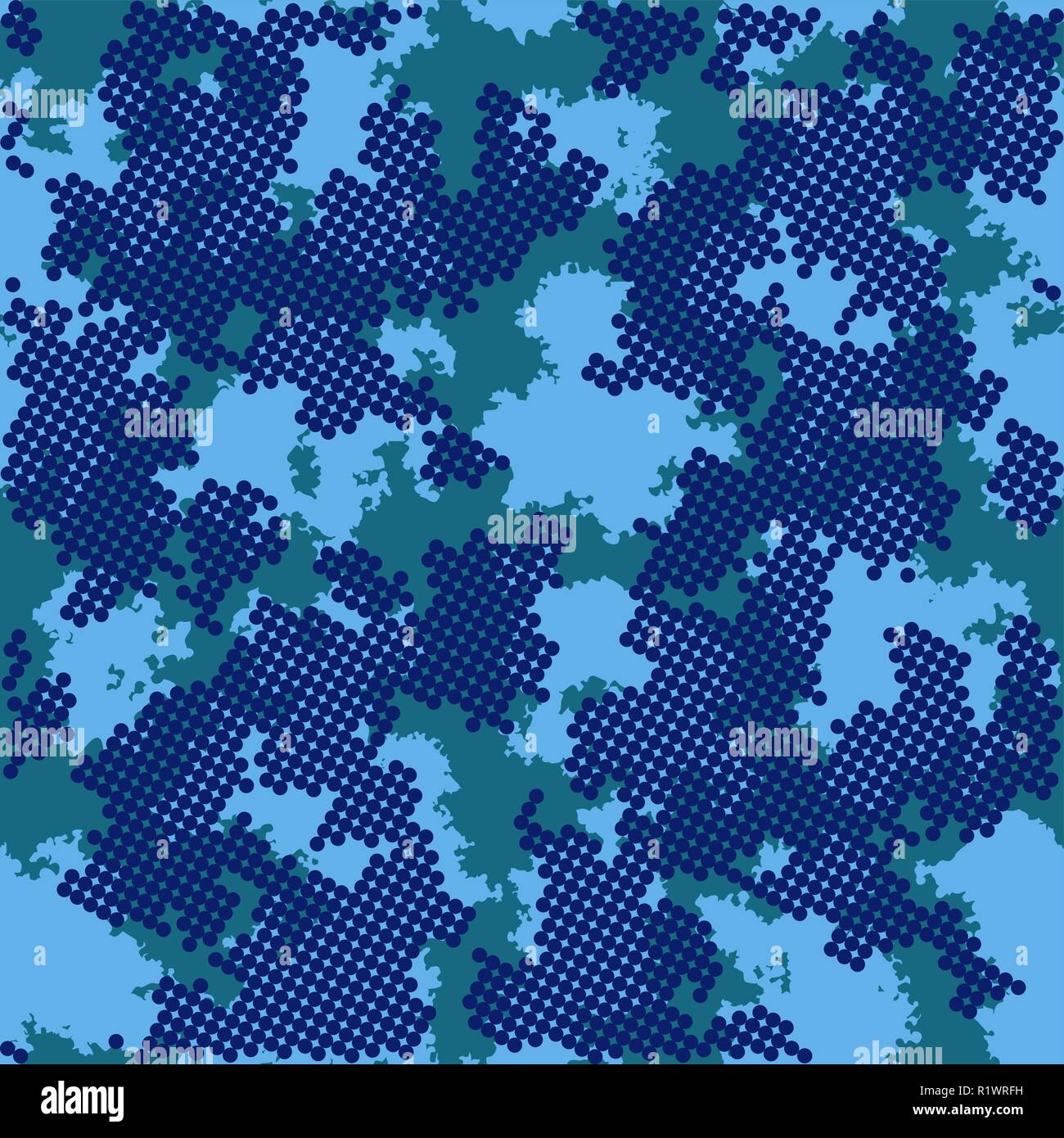 Fashion camo design. Color clouds seamless pattern vector. Trendy ...