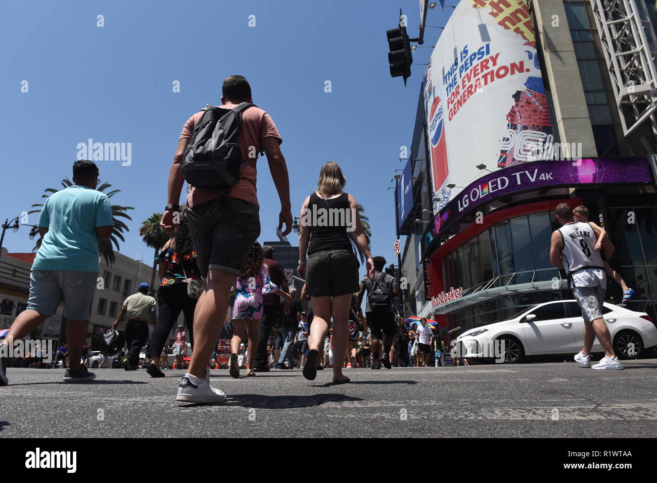 Traffic jam on road low angle hi-res stock photography and images - Alamy
